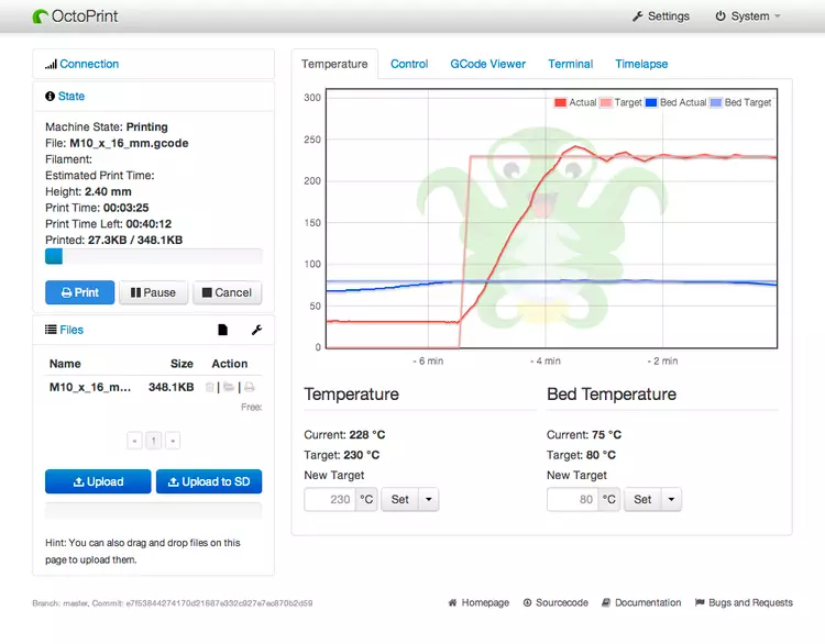 Sådan installeres Octoprint på en Raspberry Pi og administrerer dine 3D-prints fra hvor som helst 997_6